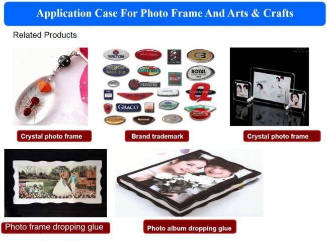 Automatic Epoxy Doming Machine Epoxy Doming Sticker on Keychain