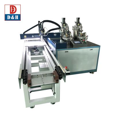 China 25L Tank Capacity PGB650B Robot Epoxy Resin Compound Hardner Glue Potting Machine with PLC Control System for sale
