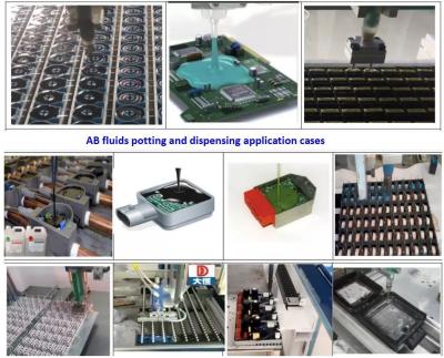 China Automatische pootmachine voor het verspreiden van epoxyharsen met PLC-programmabesturingssysteem Te koop