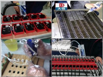 China Máquina de distribución de resina epoxi con alta velocidad de extracción del pegamento 5-66g/5s y área de trabajo XYZ en venta