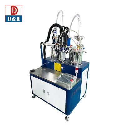 China 460kg Capacity Silicone Epoxy Resin Glue Syringe Gun Mixer Dispenser with PLC Control for sale