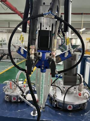 China 460kg Capacity Silicone Epoxy Resin Glue Syringe Gun Mixer Dispenser with PLC Control for sale