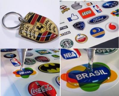 Cina PLC touch screen control system Epoxy resin dome sticker machine per il materiale in silicone in vendita