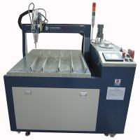 China PU Glue Ratio Automatic Epoxy Doming Sticker Machine with Additional Vacuum Function for sale