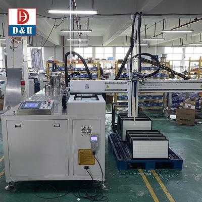 China Automatic Grade Automatic HEPA Gel Seal Machine for Mini-Pleat Panel Air Filter Bonding for sale