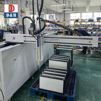 China Automatic Grade Automatic HEPA Gel Seal Machine for Mini-Pleat Panel Air Filter Bonding for sale