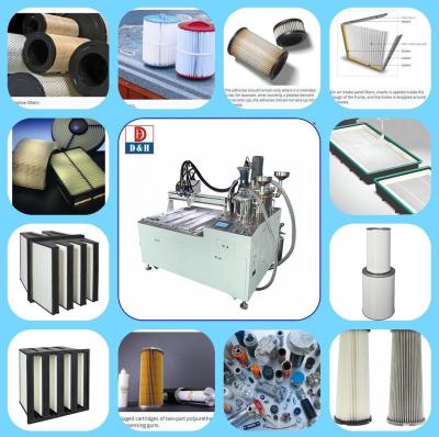China Electric LCD Controlled Filter Potting Machine for High Precision Customized Request for sale