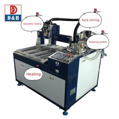 Cina 700x700x100 Epoxy Resin Dispensing Potting Dropping Machine per due componenti adesivo in vendita