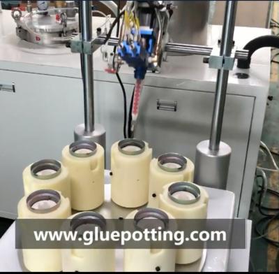 China Máquina de distribuição automática de cola para filtragem a motor elétrico à venda