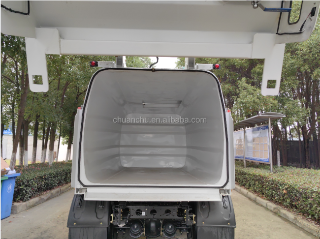 High Capacity Pure Electric Garbage Truck charging port