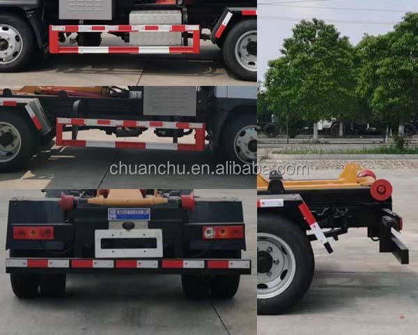 Pure electric garbage truck operational view