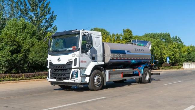 Pure electric dust suppression truck front view