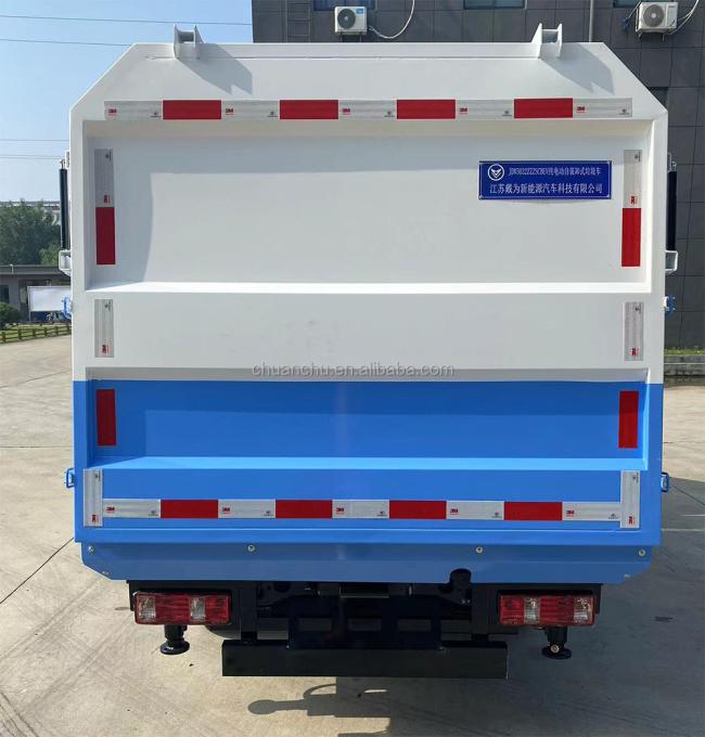 Pure electric self-loading dump truck interior