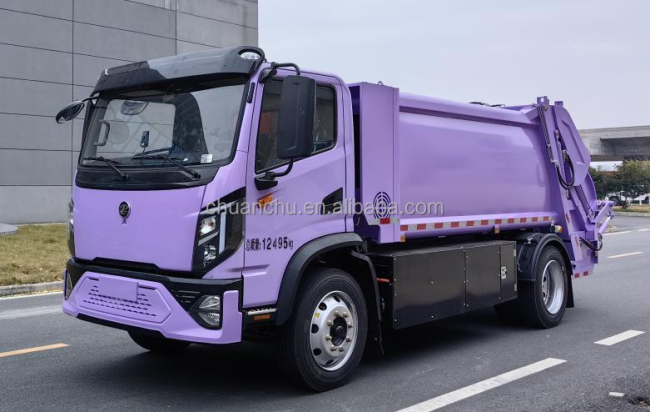 Pure Electric Garbage Truck rear view