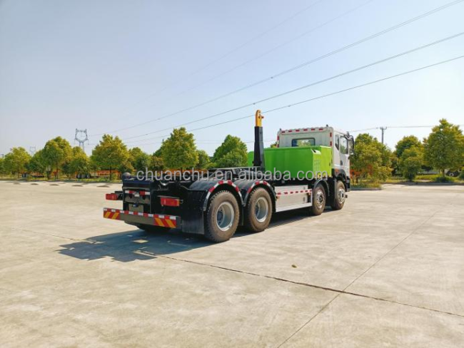 Pure electric garbage truck charging port