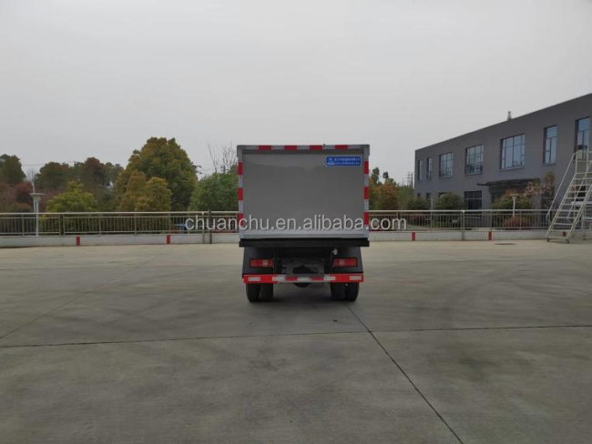 Pure electric garbage truck operational view