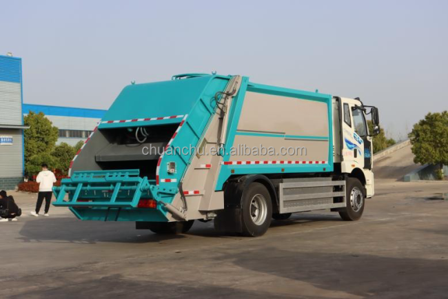 Pure electric compressed garbage truck charging port