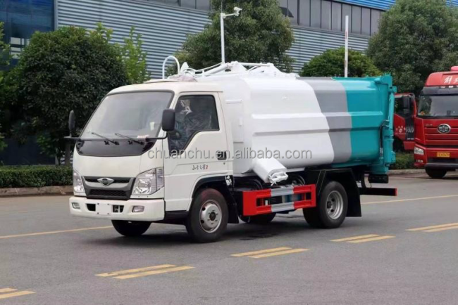 Pure Electric Sanitation Truck rear view