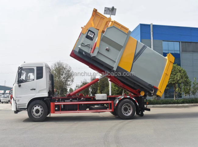 Design 4x2 Hook Arm Roll Hydraulic System Auto Garbage Loading Truck - hydraulic system detail