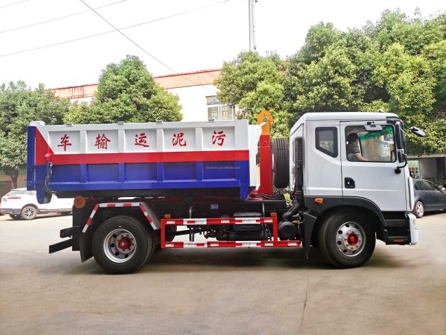Dongfeng 4x2 Hook Arm Roll Off Garbage Truck rear view