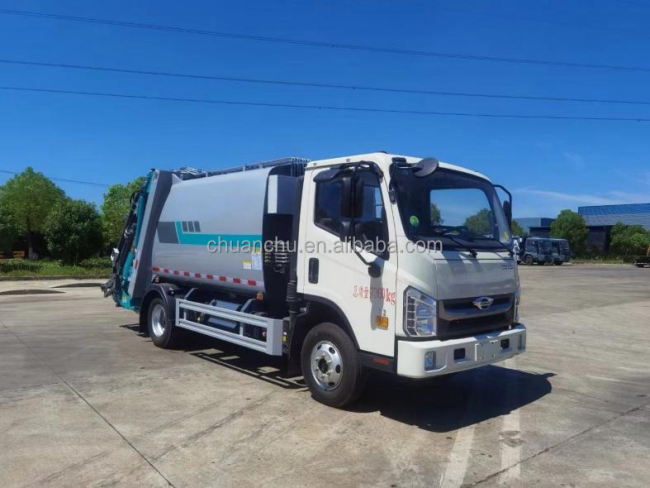 Garbage truck compression mechanism