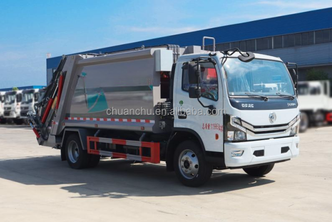 Compressed garbage truck operation