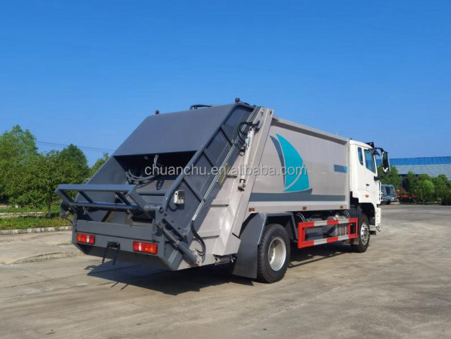 Diesel garbage truck cabin interior