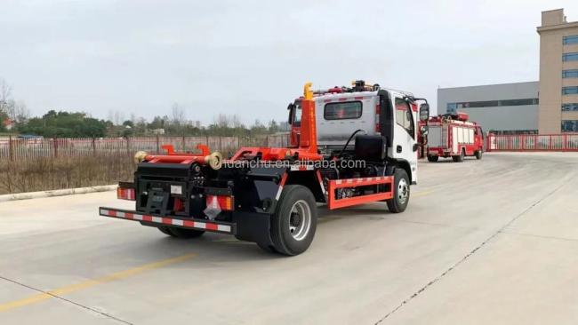 Hook arm garbage truck cabin interior