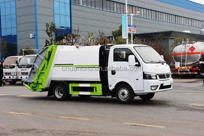 Garbage truck rear view