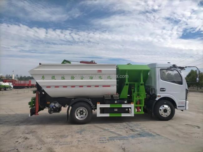 Pure electric garbage compactor truck loading mechanism