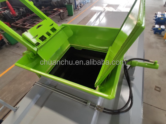 4×2 garbage compactor truck loading area
