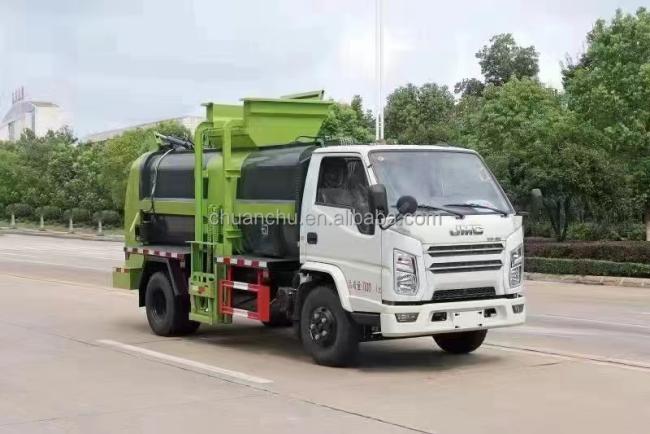 Garbage truck compression mechanism