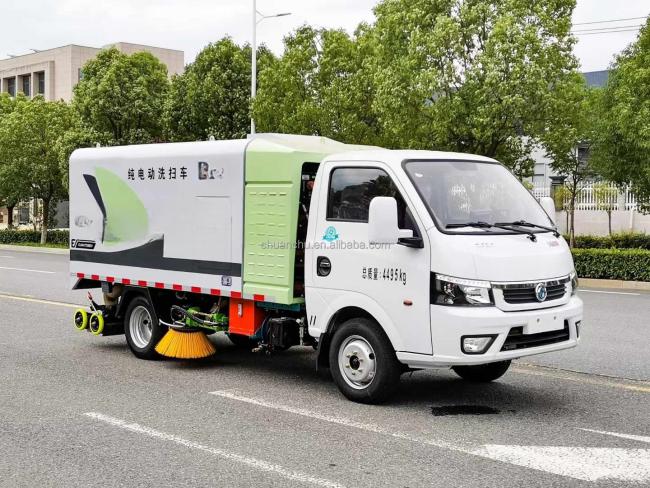 Dongfeng electric road sweeper front view