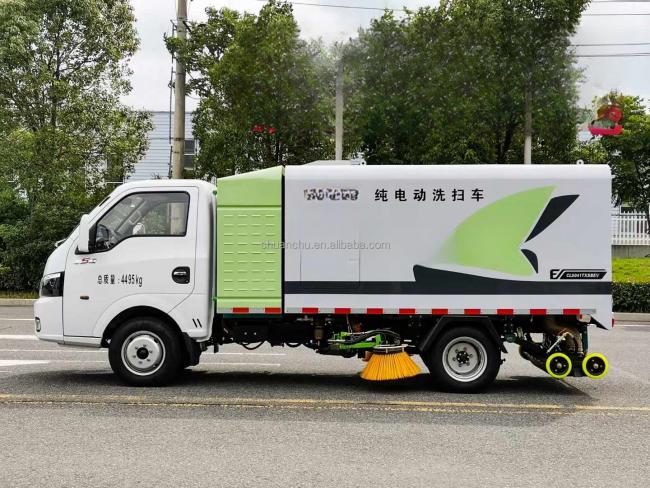 Dongfeng electric road sweeper detailed view