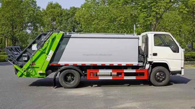 JMC Compressed Garbage Truck interior view