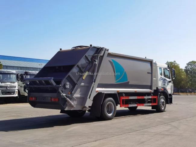 Front load garbage truck loading mechanism