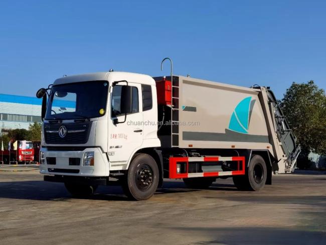 Front view of Foton garbage truck