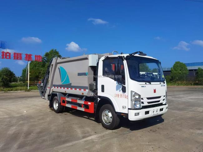 Isuzu 5 Ton Garbage Compactor Truck side view