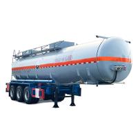 Quality Carbon Steel Polyethylene Lined HCL Tanker 3 Axle Semi Trailer For Chemical for sale