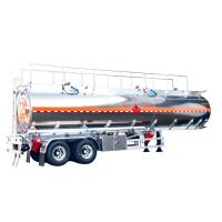Quality 38000 Liter Large Capacity Tank Semi Trailer Stainless Steel Fuel Delivery for sale