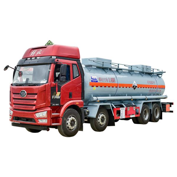 Quality Phosphoric Nitric Hydrochloric Acid Tanker Truck Semi Trailer 21T - 30T Load Capacity for sale