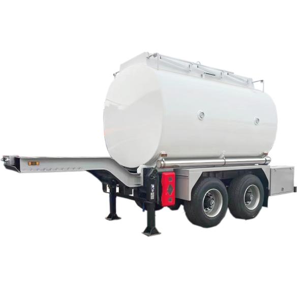Quality Carbon Steel 245 Chemical Liquid Tank Semi Trailer With 2 Axles 5000L Fuel Tank Trailer for sale