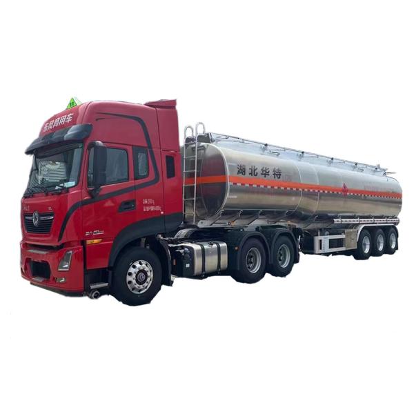 Quality 42000 Liters Diesel Gasoline Transport Tank Semi Trailer With 2 3 4 Axles Max Payload 25001 - 30000Kg for sale