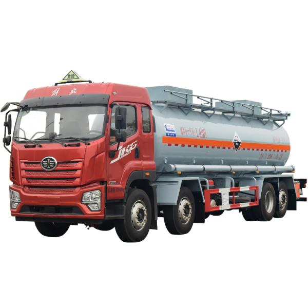 Quality 8x4 Drive Wheel Chemical Tanker Truck 15CBM Capacity Corrosive Toxic / Acidic Liquid Transport for sale