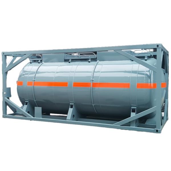 Quality 20 Feet Aluminum HCL ISO Tank Container Internal Dimensions 6058mm*2438mm*2591mm for sale