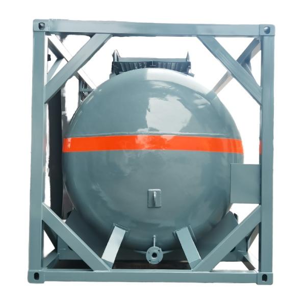 Quality 20 Feet Aluminum HCL ISO Tank Container Internal Dimensions 6058mm*2438mm*2591mm for sale