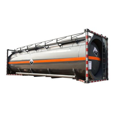 China 22KL ISO Tank 20 Feet 30FT Shipping Storage Tanker Container For Chemical Liquid Transport for sale