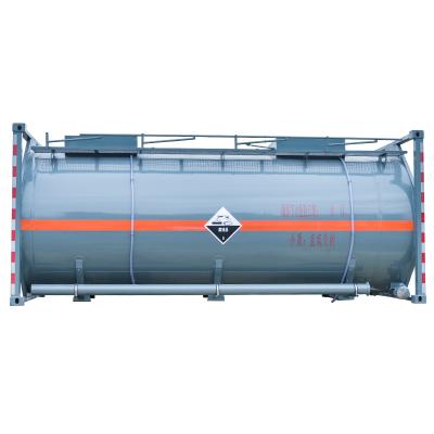 China Custom Chemical ISO Container 20ft 30ft 40ft External Dimensions 6058mm*2438mm*2591mm for sale