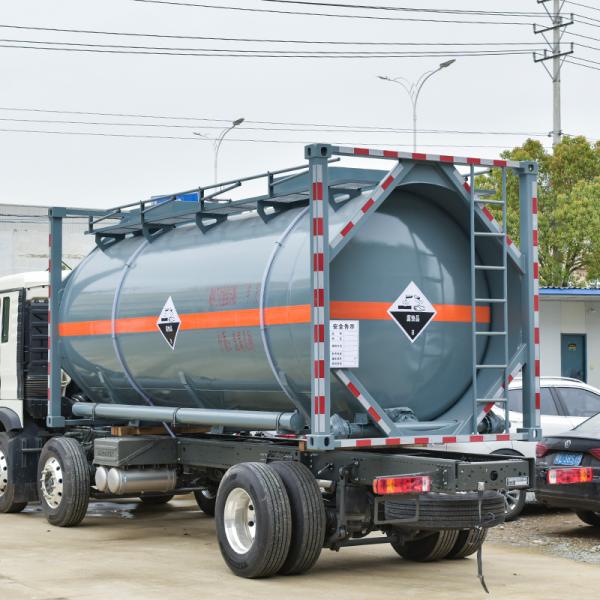 Quality 20FT Chemical Liquid Tank Container For Sulfuric Hydrochloric Acid for sale