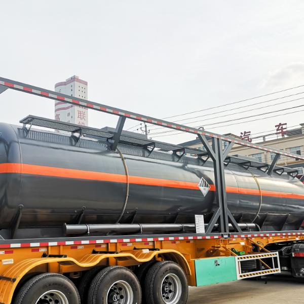 Quality ISO 20 30 40 FT Tank Container For Clorhidric Acid High Capacity 28000 Liters for sale